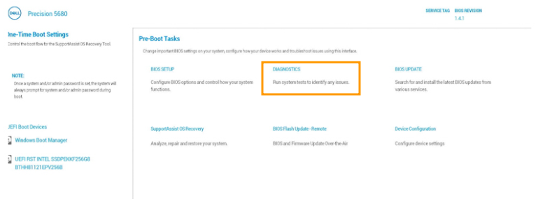 WAVE: How to run the Diagnostics Quick Test on a Dell-built WRT-P WAVE ...
