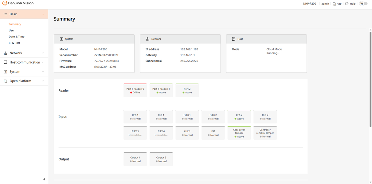 NHP: How to set up the controller – Hanwha Vision Support Portal