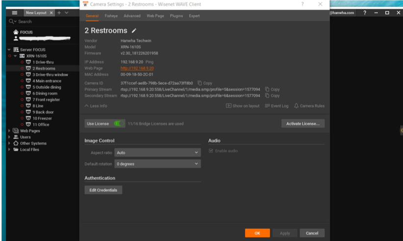 WAVE: How do I view video from embedded devices in WAVE? – Hanwha ...