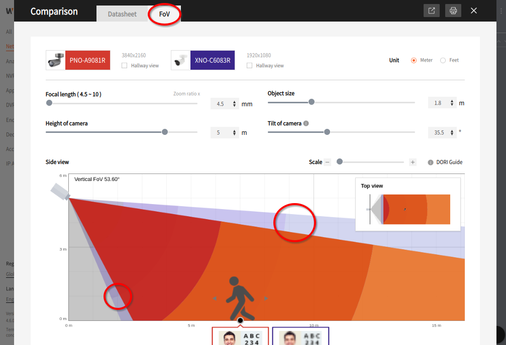 How can I compare the FoV of different cameras? – Hanwha Vision Support ...