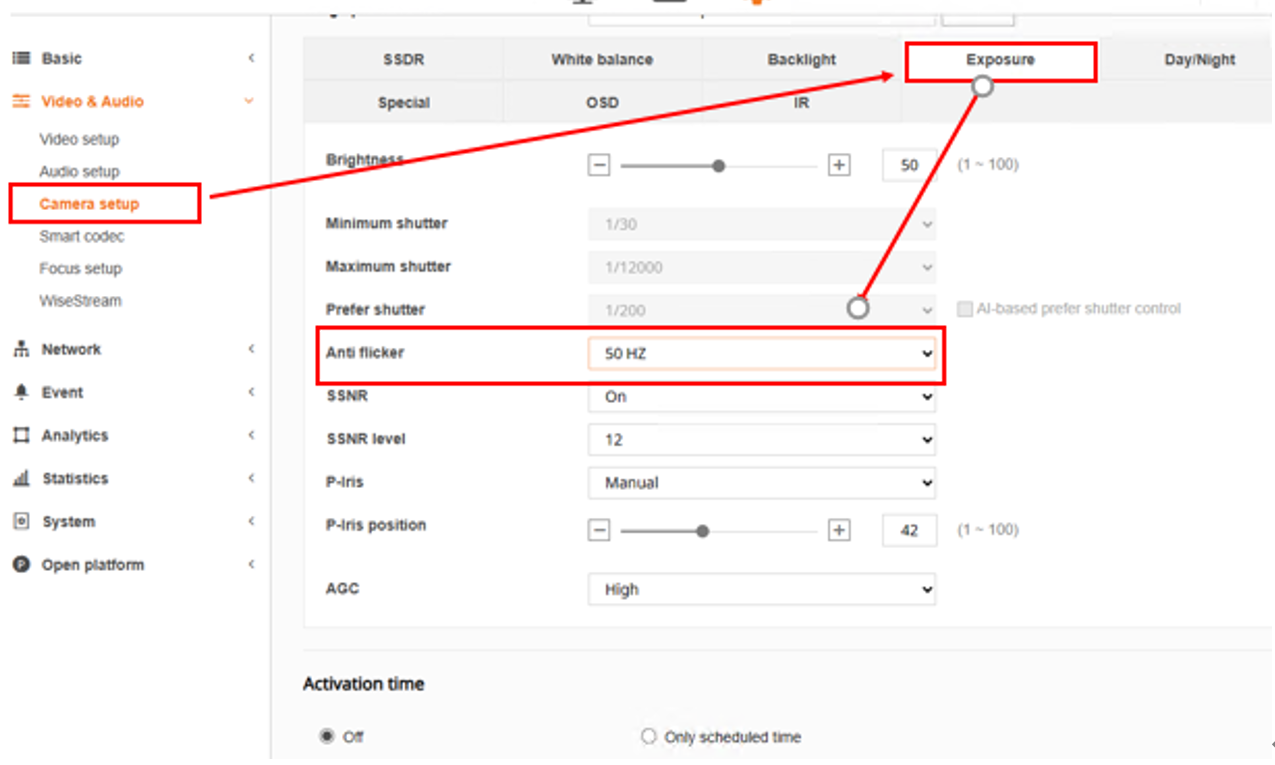 How to resolve the flicker phenomenon on the camera image – Hanwha ...