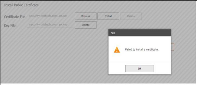 The public certificate installation fails on the NVR – Hanwha Vision ...