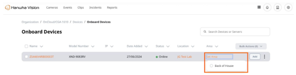 OnCloud Edge Recording: Setting Up an Edge Recording Camera – Hanwha ...