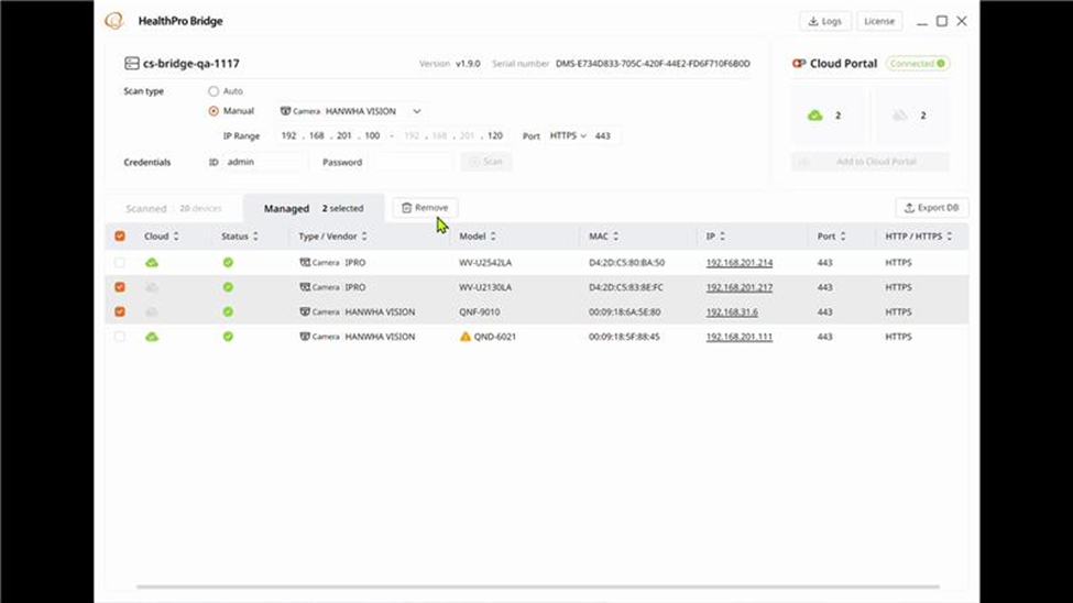 HealthPro Bridge - Settings: How to Move a Child Device from One ...