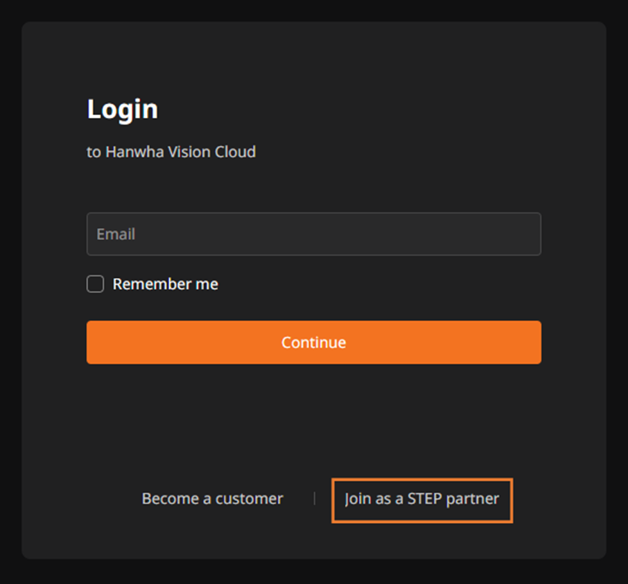Cloud Portal: How to create a STEP Partner Organization – Hanwha Vision ...